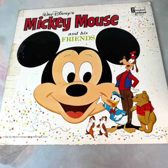 Disney | Media | Vintage 968 Walt Disney Presents Mickey Mouse His ...